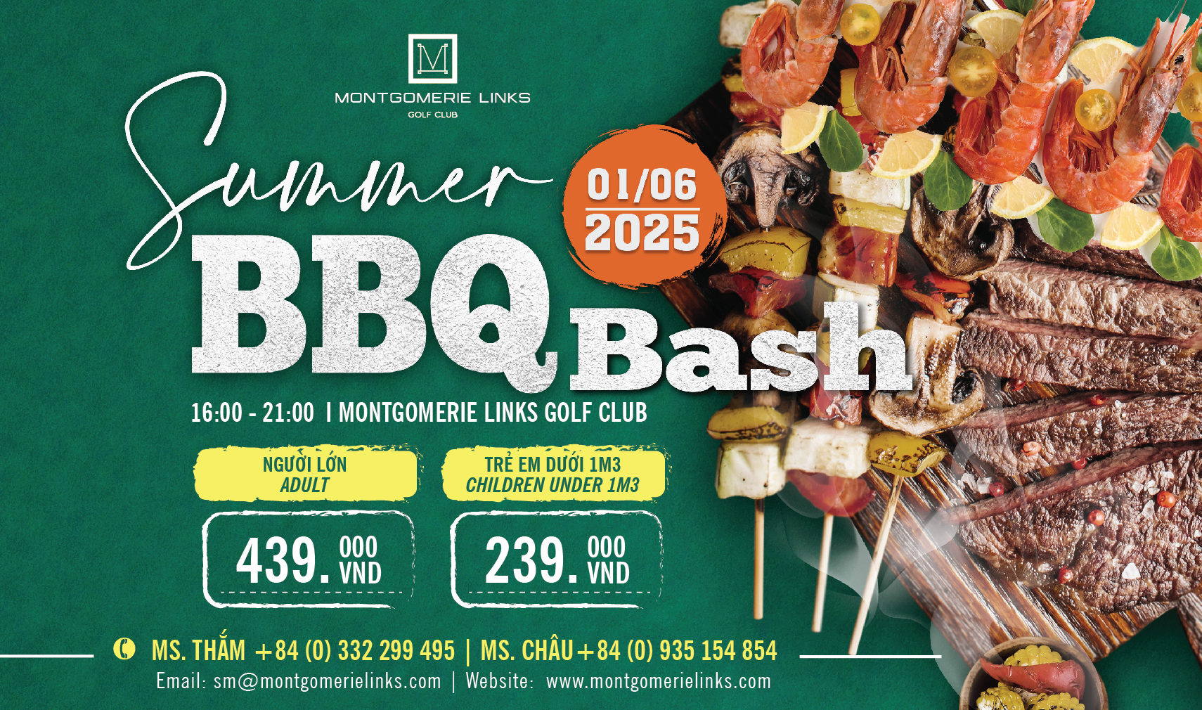 SUMMER BBQ BASH AT MONTGOMERIE LINKS